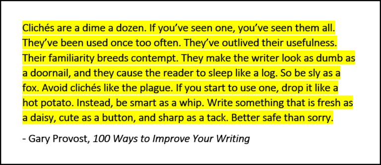 5 Lessons from "100 Ways to Improve Your Writing" by Gary Provost